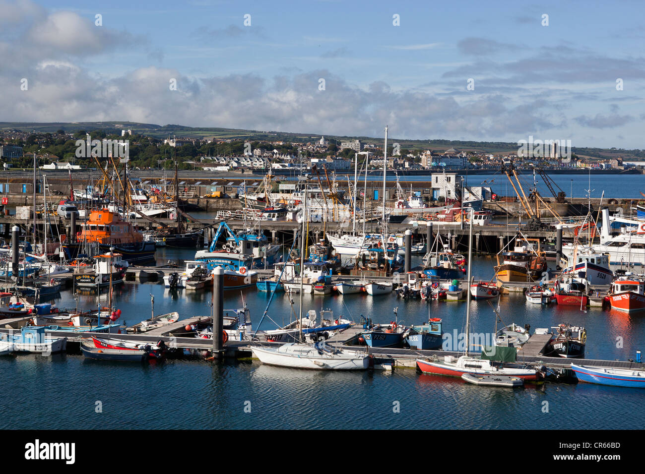 Boast moored in harbour hi-res stock photography and images - Alamy