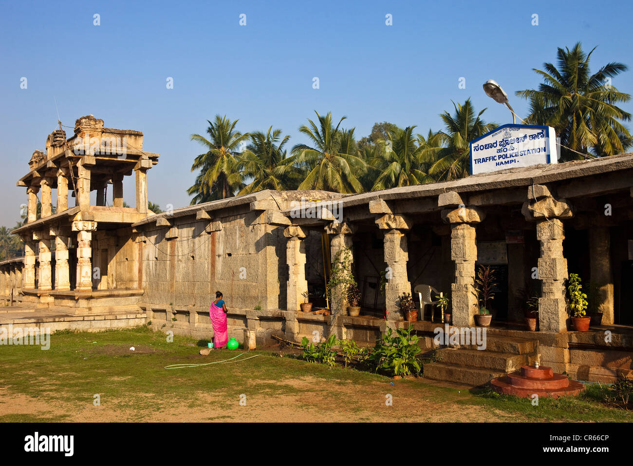 India, Karnataka State, Hampi, Hampi Bazaar Stock Photo - Alamy