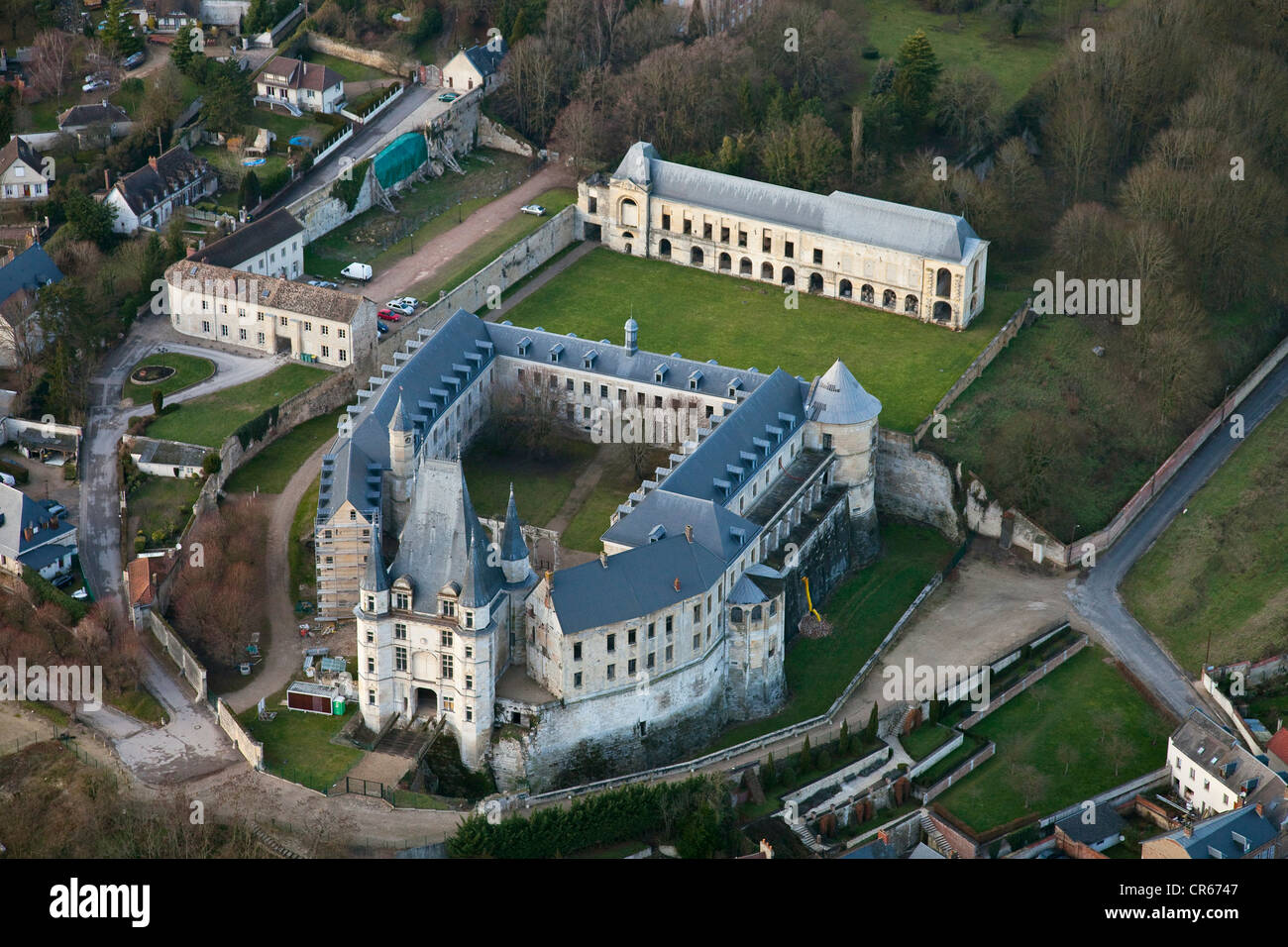 France, Eure, Gaillon Castle (aerial view Stock Photo - Alamy