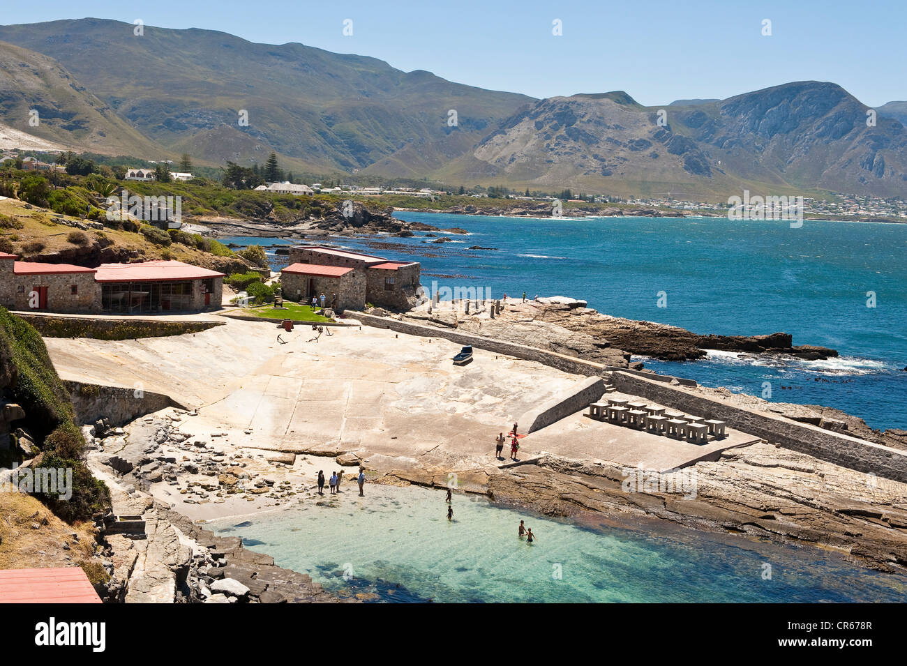 South Africa, Western Cape, Hermanus is an ideal spot to watch Southern ...