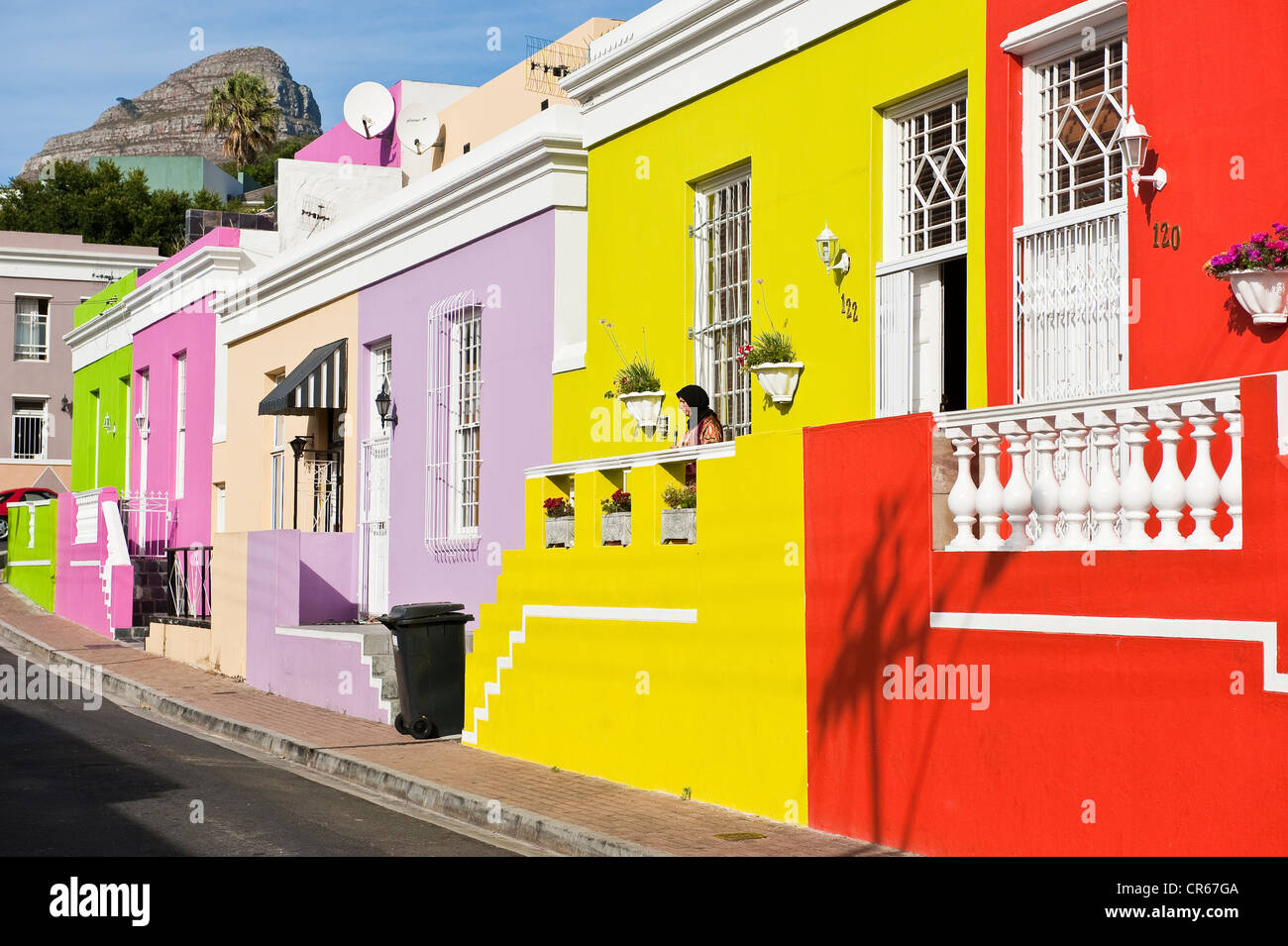 South Africa, Western Cape, Cape Town, malay district of Bo Kaap Stock ...