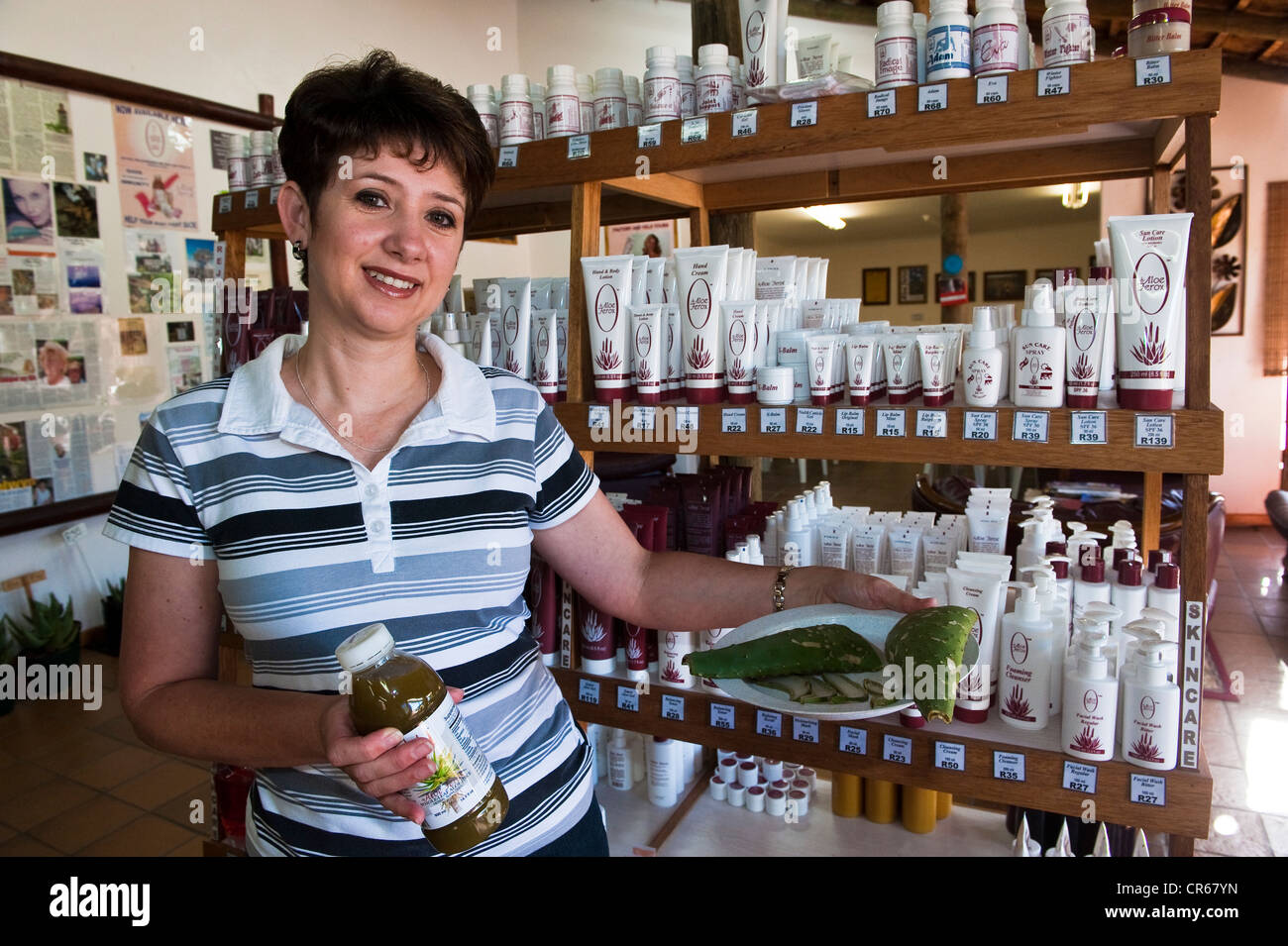 South Africa Western Cape Albertinia Aloe Ferox shop selling goods ...