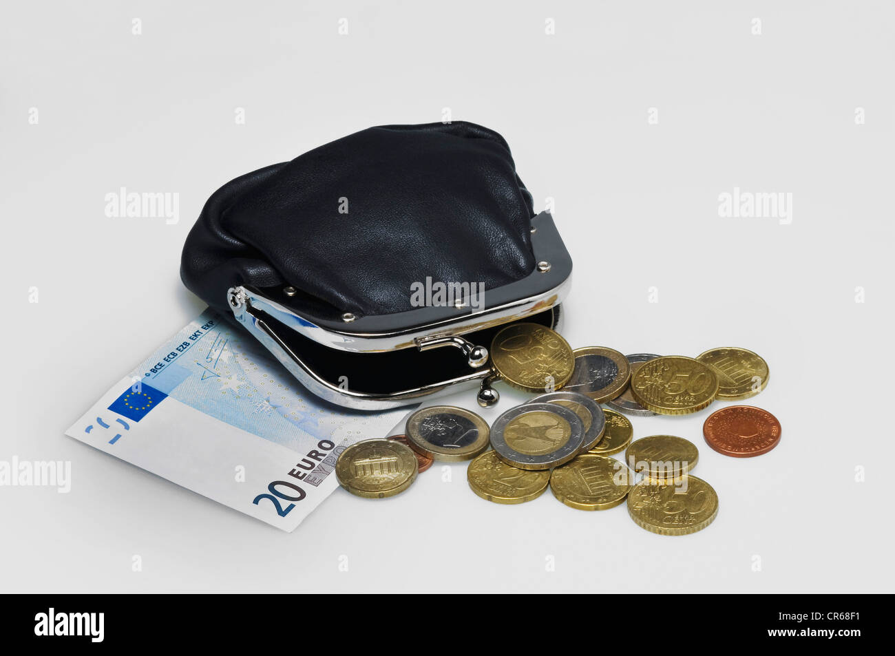 £20 note purse coins hi-res stock photography and images - Alamy