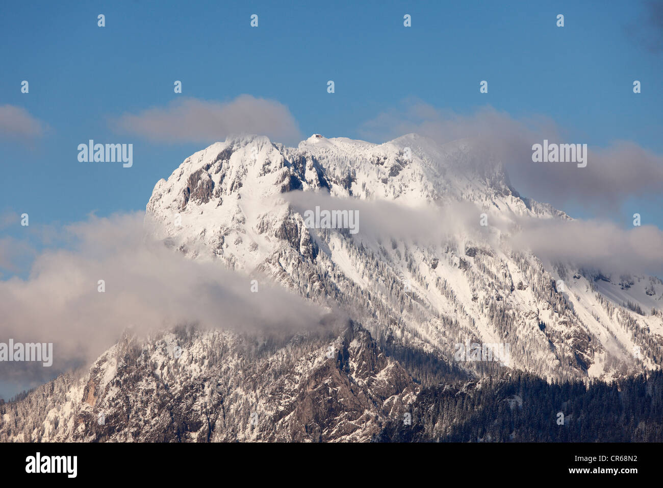 Austria, Upper Austria, View of Traunstein Mountain Stock Photo - Alamy