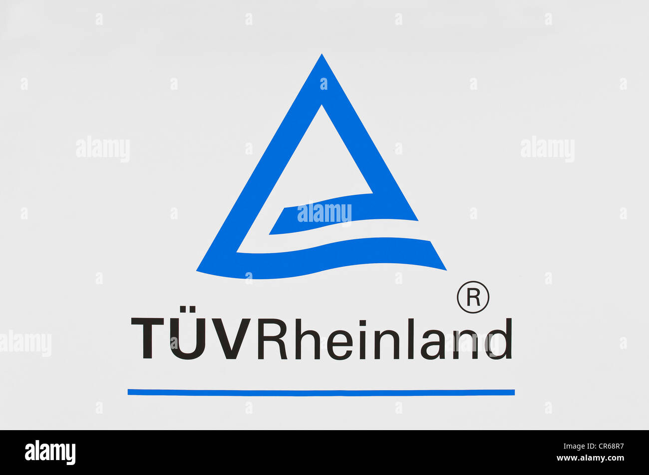 Sign with logo: TUeV Rheinland Technical Inspection Agency Stock Photo ...