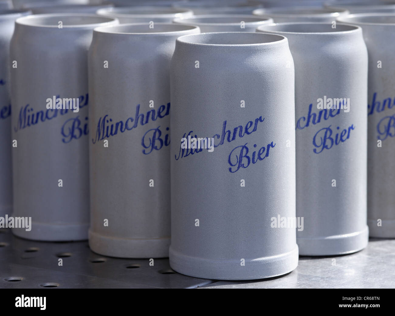 Germany, Munich, Traditional beer mugs, close up Stock Photo - Alamy