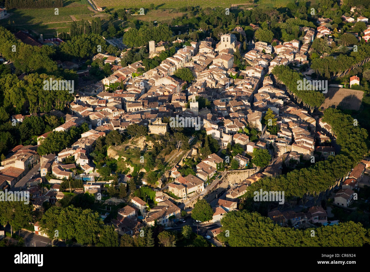 France, Vaucluse, Luberon, Cucuron (aerial view Stock Photo - Alamy