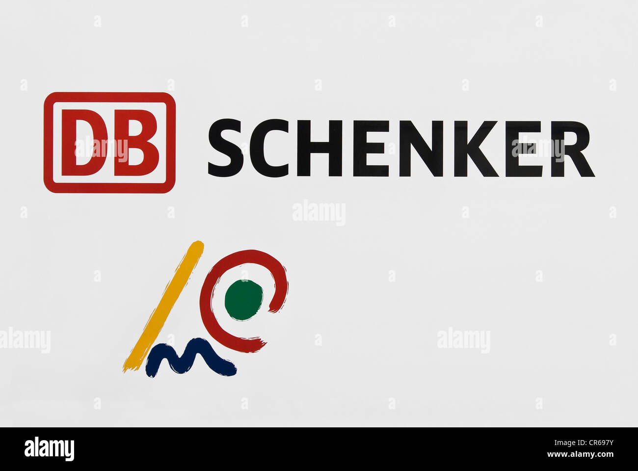 DB Schenker logo, with symbol for combined transport Stock Photo - Alamy