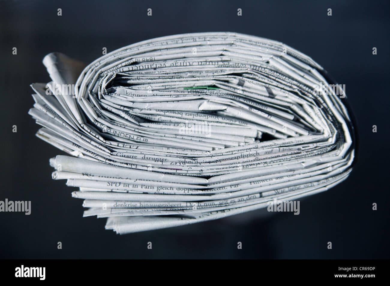 Germany, Bundle of newspapers, close up Stock Photo - Alamy