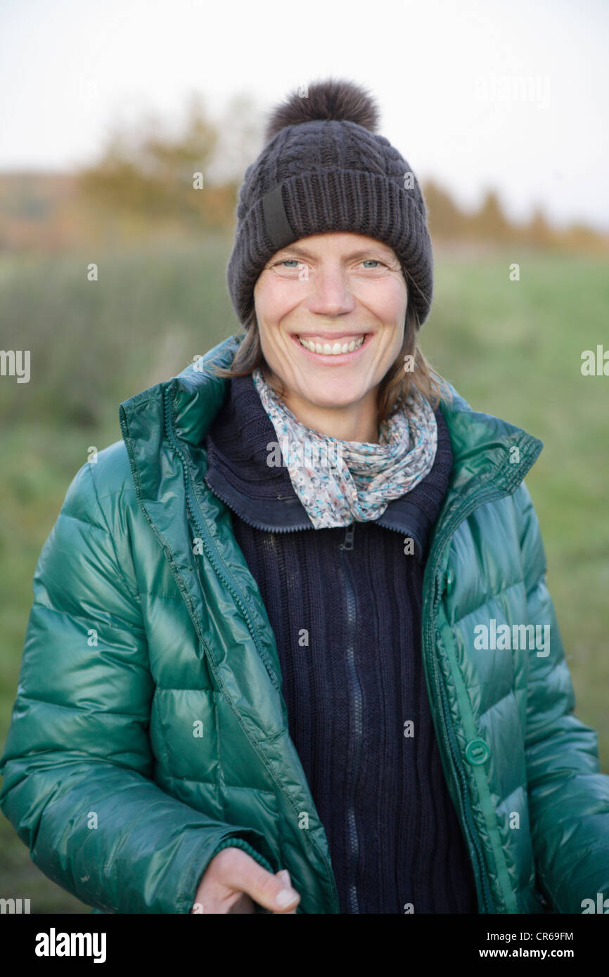 Germany, Bavaria, Mature woman smiling, portrait Stock Photo - Alamy