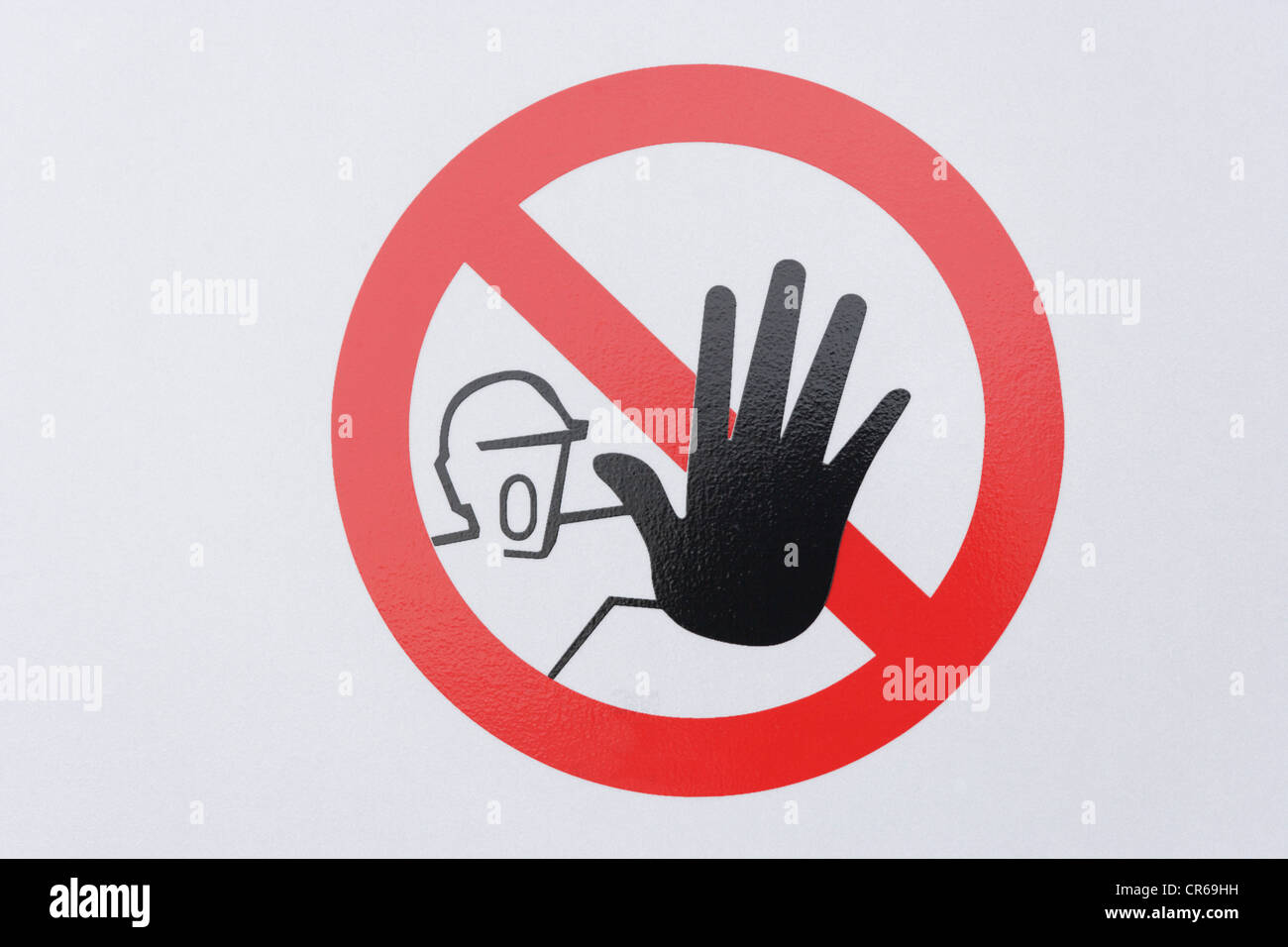 Keep out sign against white background Stock Photo - Alamy