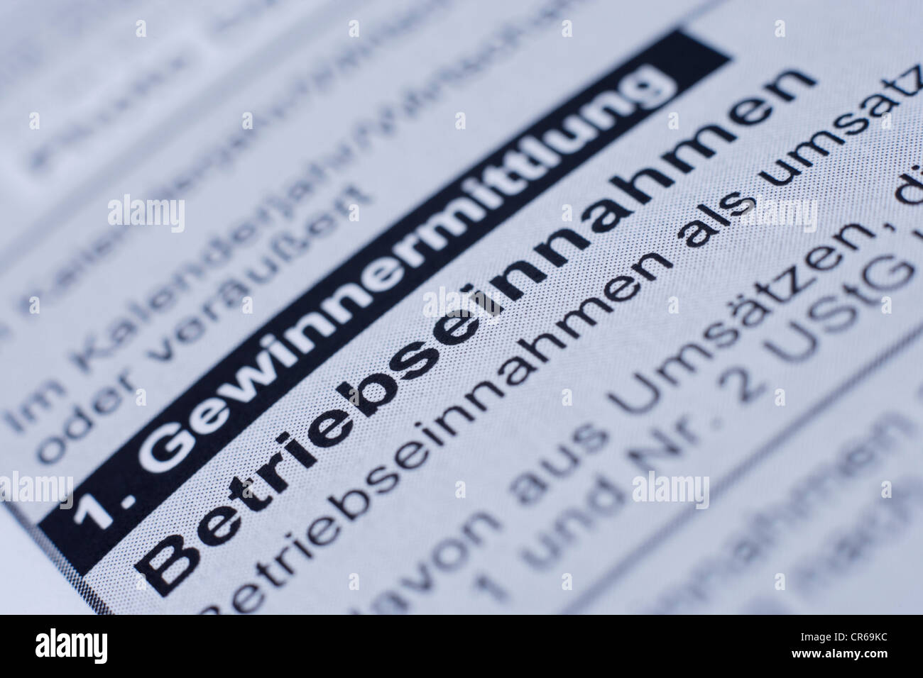 Germany tax form close hi-res stock photography and images - Alamy