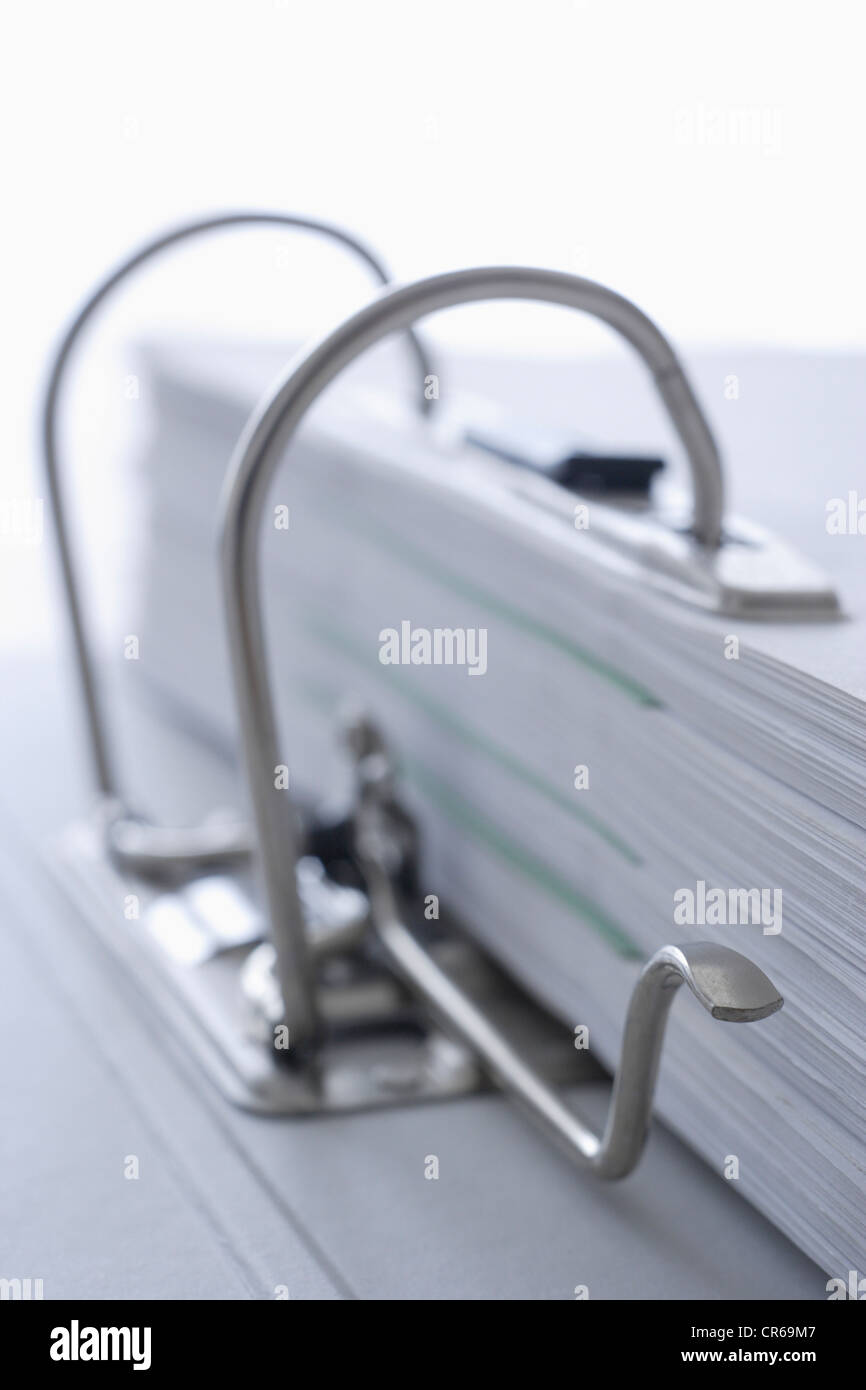 Ring binder, close up Stock Photo - Alamy