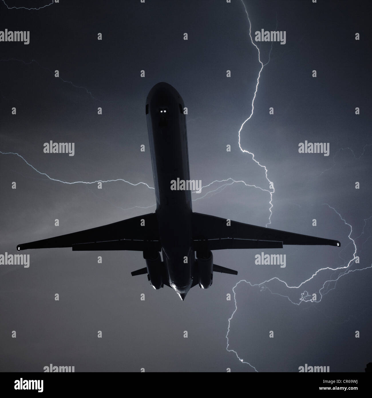 Lightning plane hi-res stock photography and images - Alamy