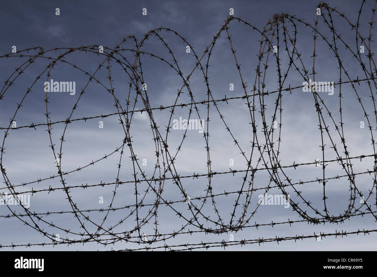 Razor wire outdoor hi-res stock photography and images - Alamy