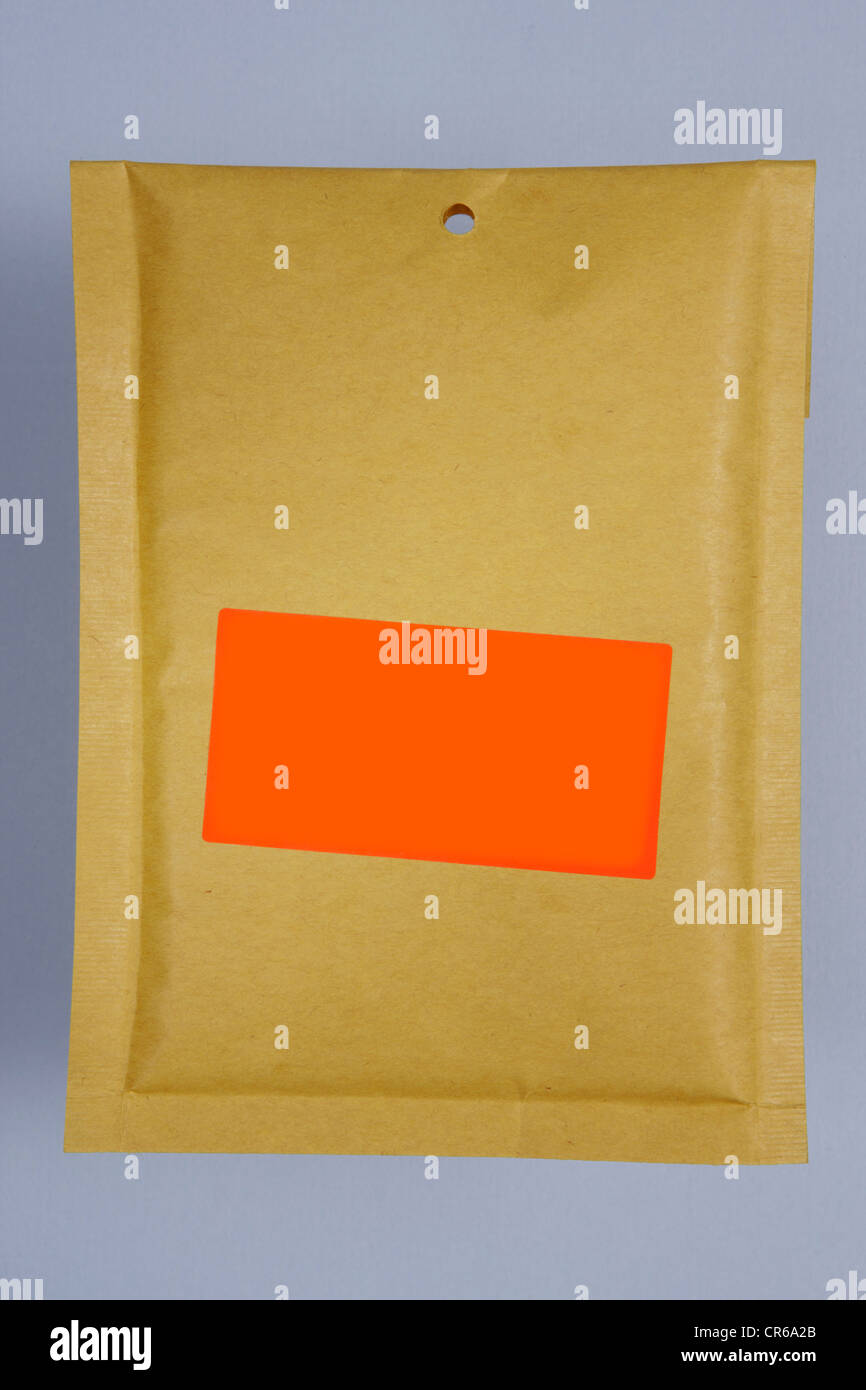 Padded envelope with sticker hi-res stock photography and images - Alamy