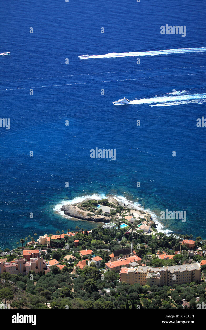 Top view above Cap d'Ail near Monaco Stock Photo - Alamy