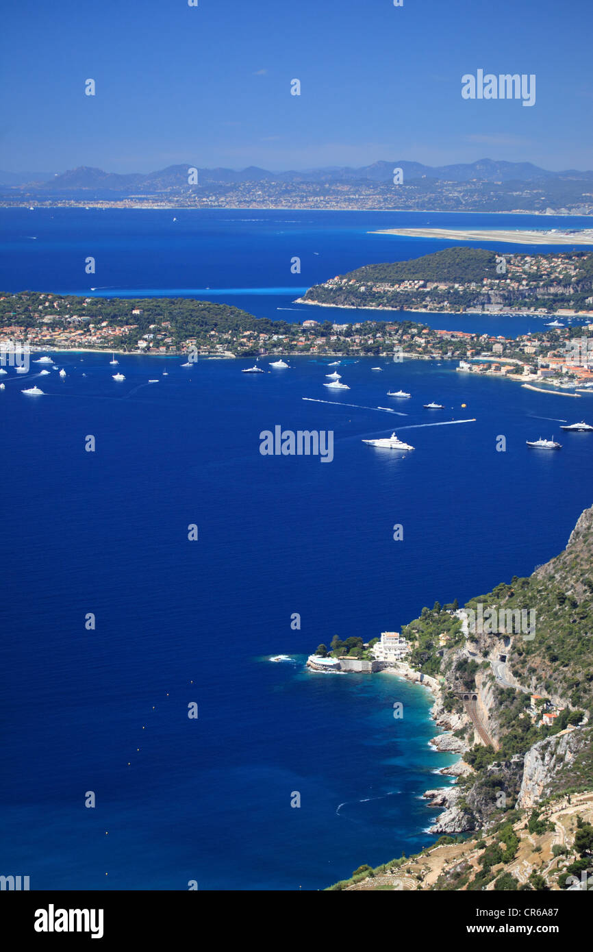 Top view above the French Riviera coast Stock Photo - Alamy