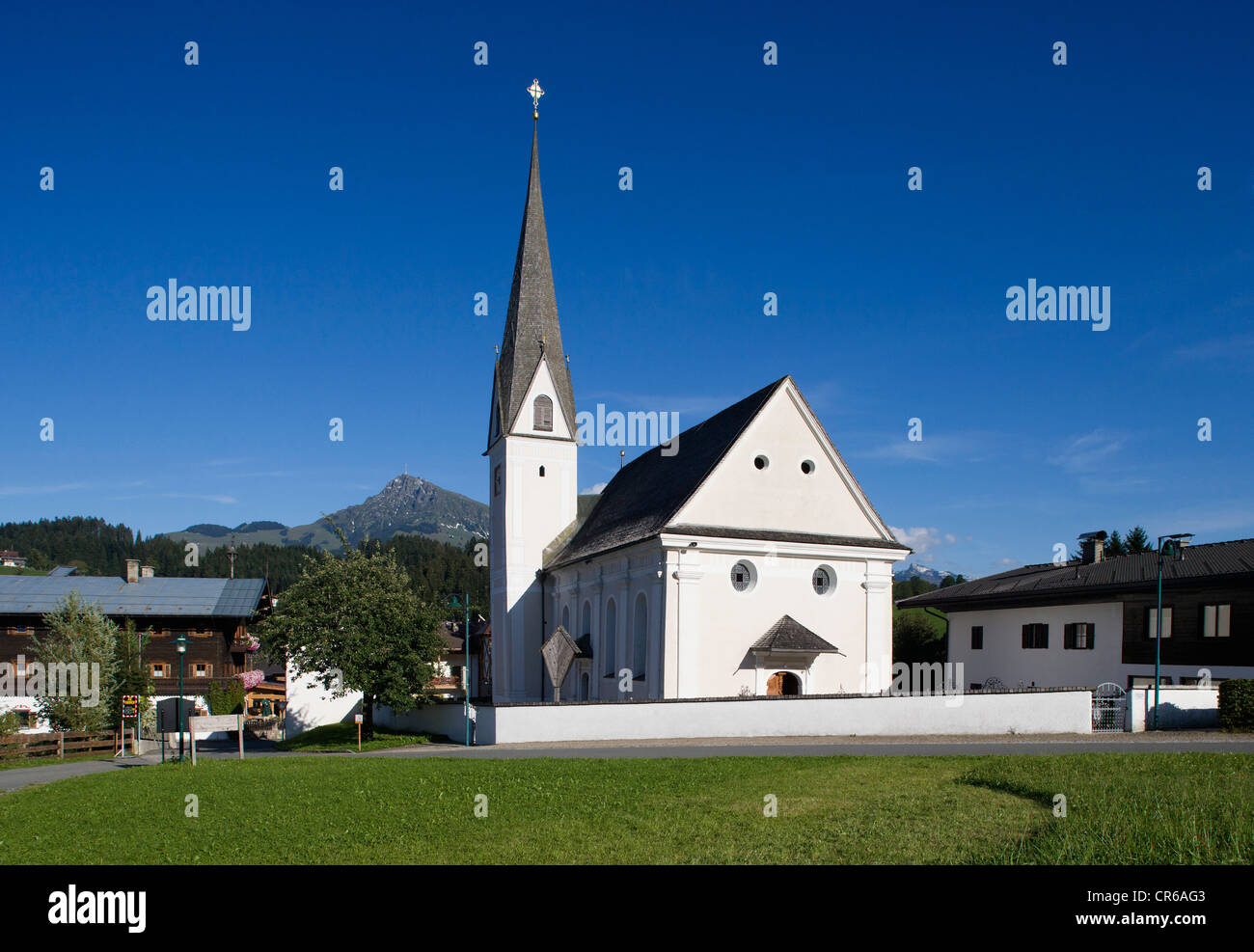 Austria, Tyrol, View of church Stock Photo - Alamy