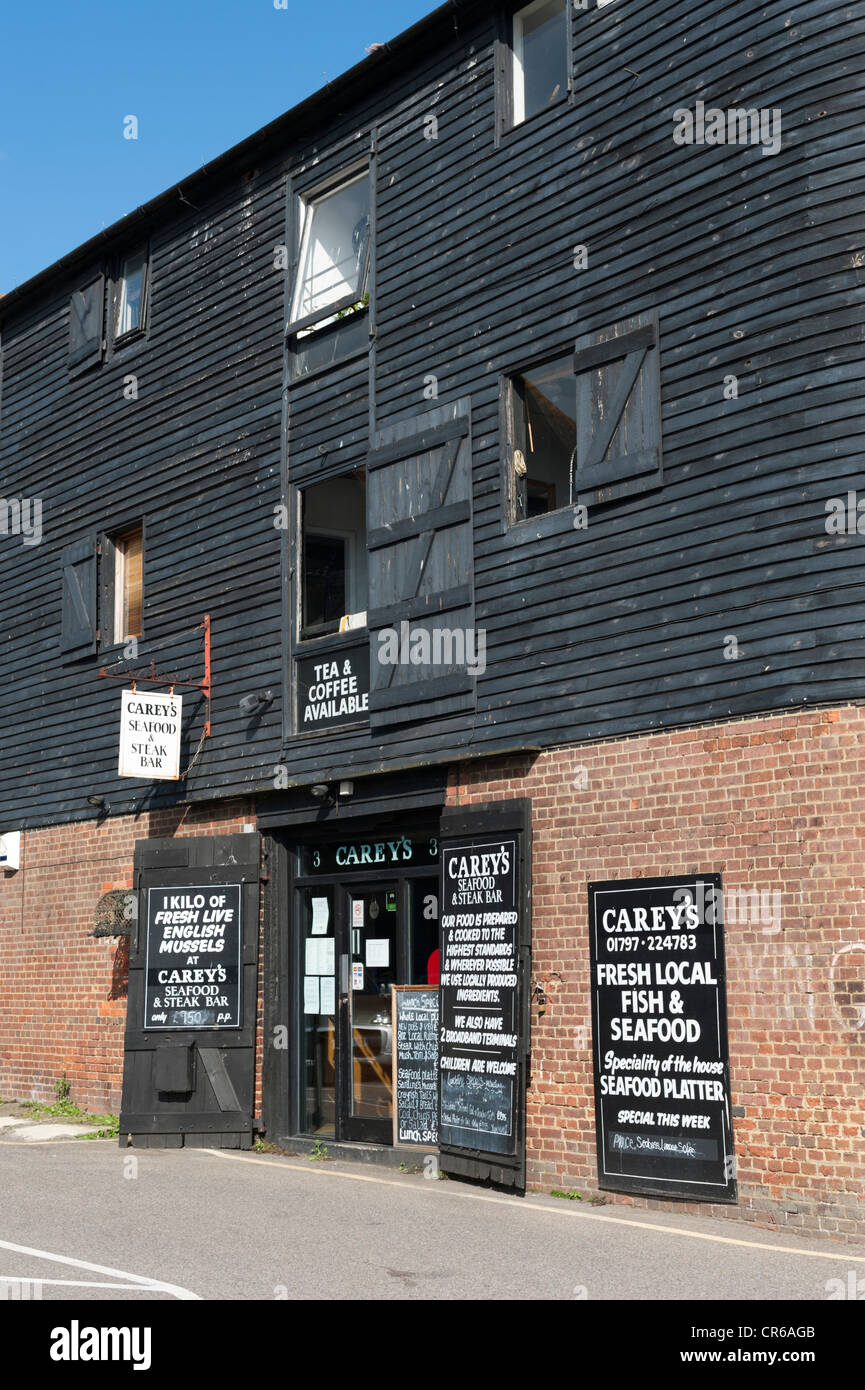 Carey's fish and seafood and steak restaurant Rye Kent Stock Photo - Alamy