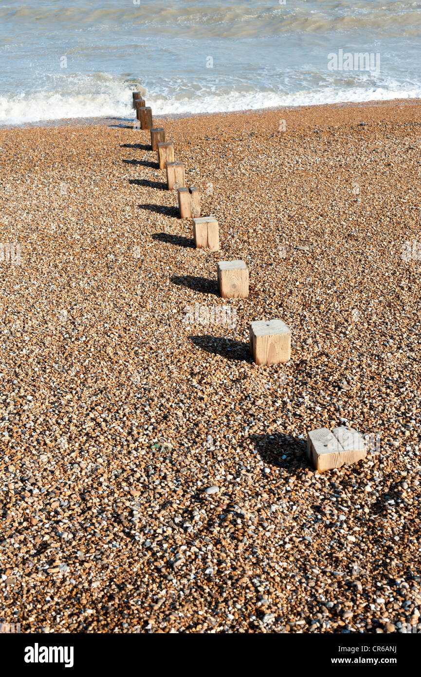 Groins on beach hi-res stock photography and images - Alamy