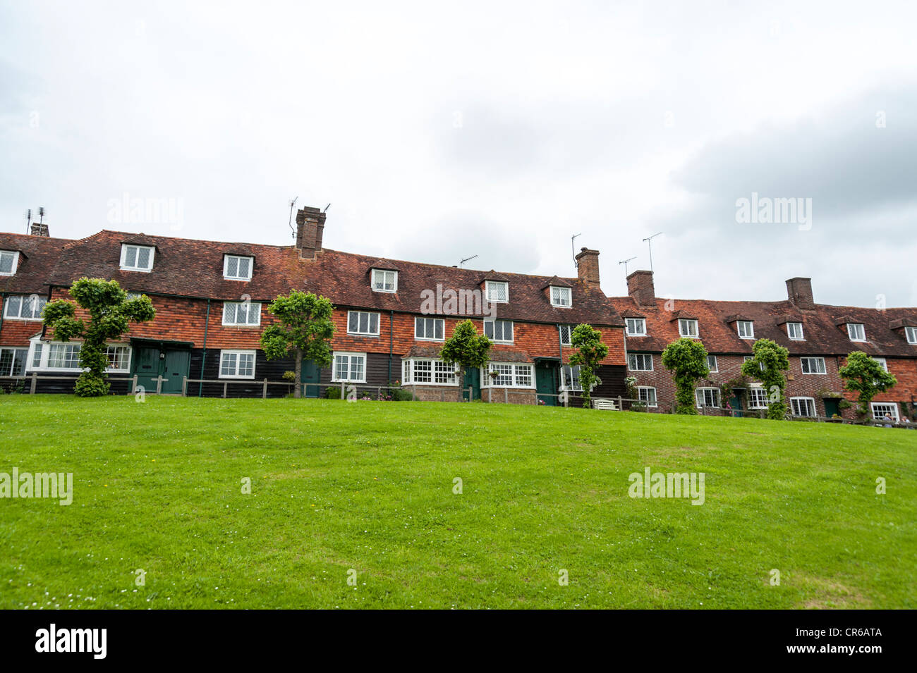 A line of houses at Groombridge Kent UK Stock Photo - Alamy