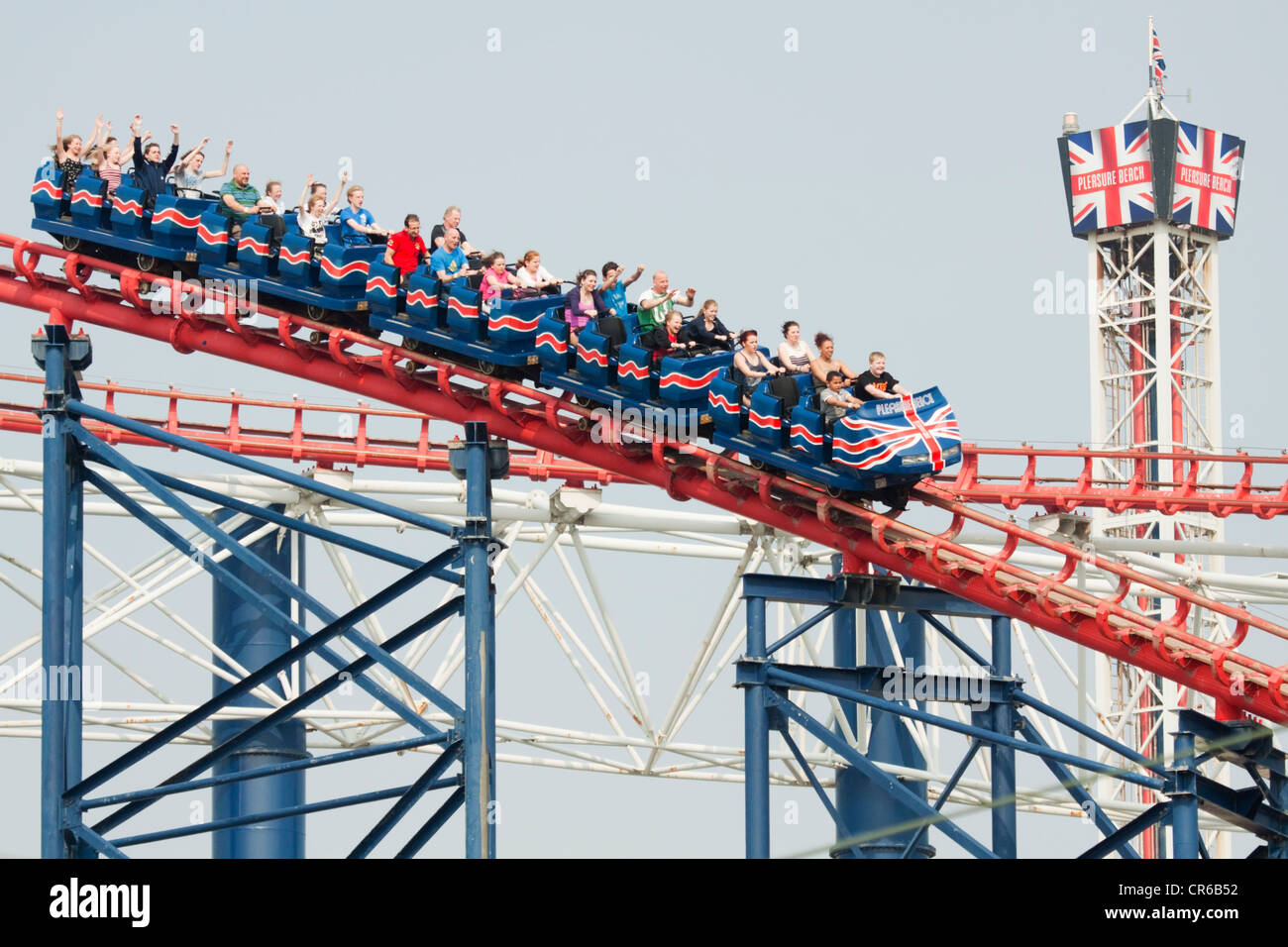 Big One in Blackpool Pleasure Beach Stock Photo - Alamy