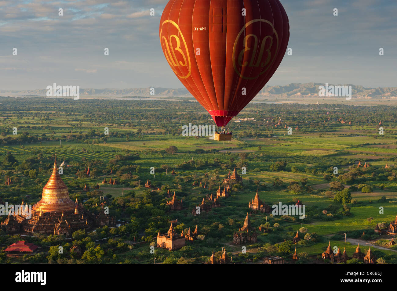 Bagan Sunrise Balloon Stock Photo - Alamy