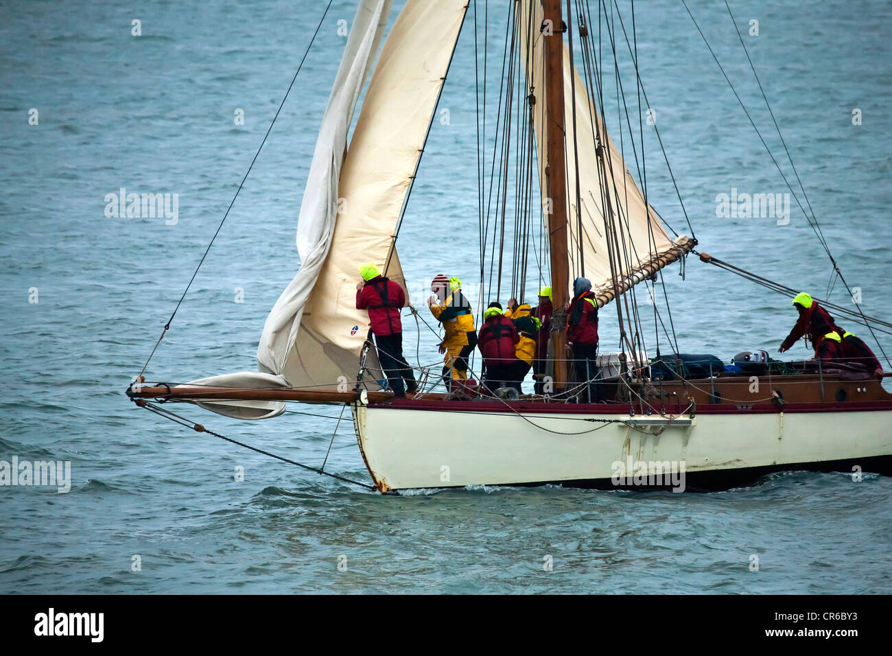 Moosk Setting Sail at the Start of London - Portland Small Ships Race ...