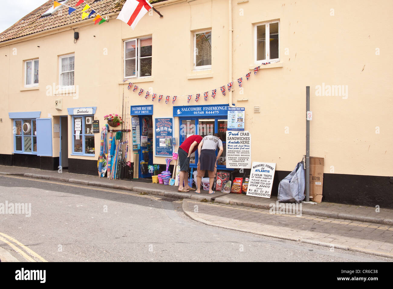 Fishmongers, Salcombe , Devon, England, United Kingdom Stock Photo - Alamy