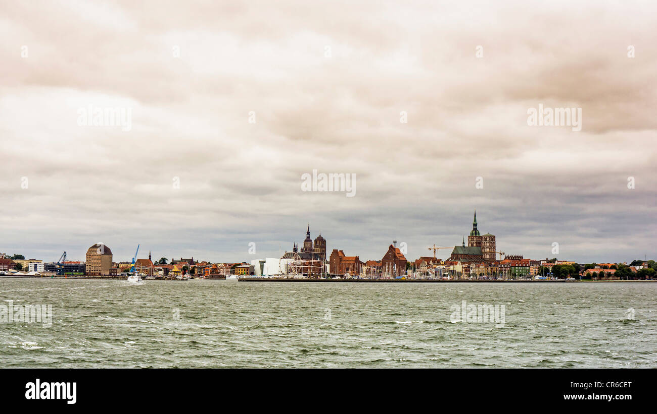Germany, View of harbour and sea Stock Photo - Alamy