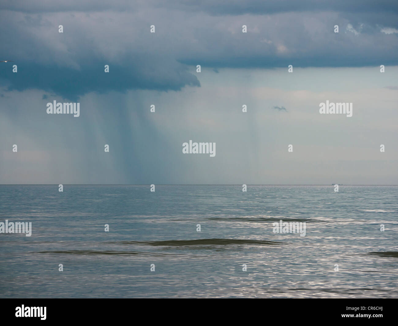 Germany, View of cloudy sky over Baltic Sea at Rugen Island Stock Photo ...