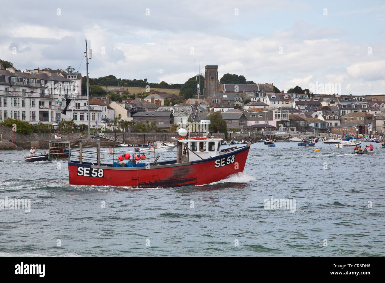 Fishing boat, Salcombe, Devon, England, United Kingdom Stock Photo - Alamy