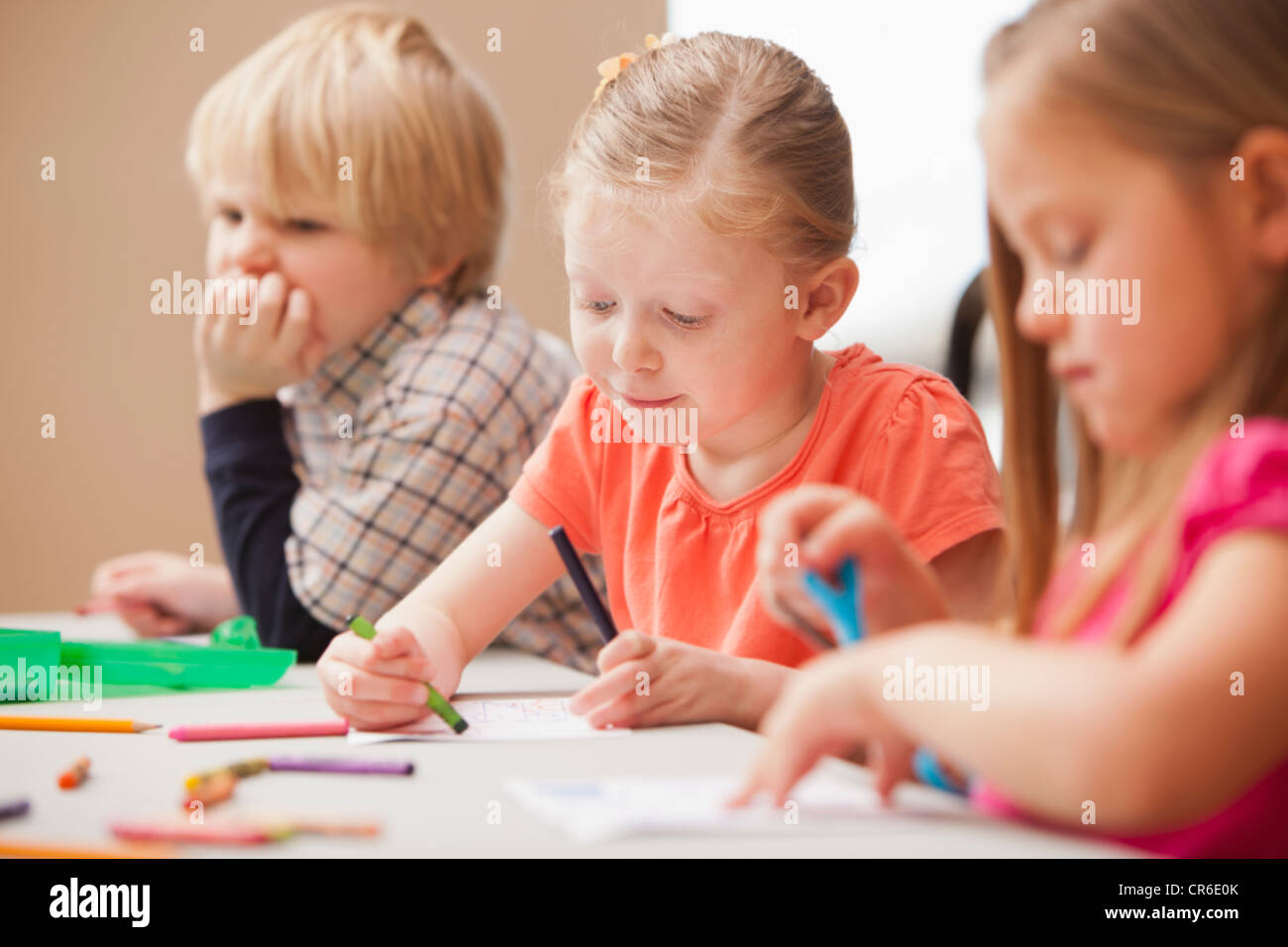 Kindergarten Class Drawing High Resolution Stock Photography and Images ...