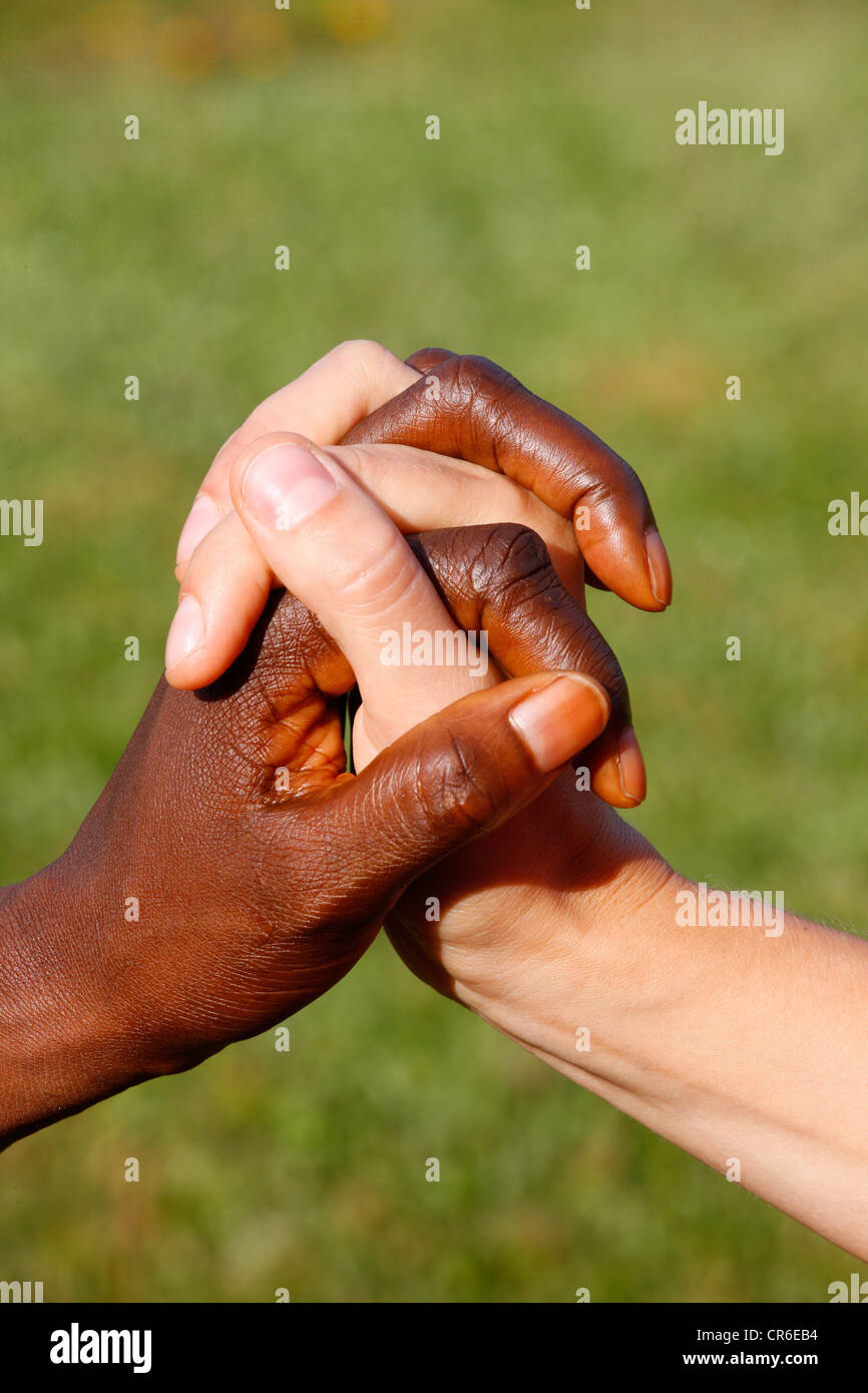 Hands, black and white, Bamenda, Cameroon, Africa Stock Photo - Alamy
