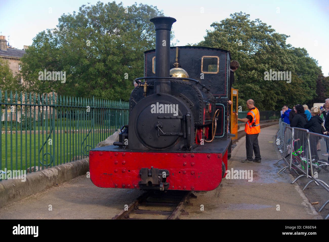 A steam engine at Birkenhead Park Festival of transport 2011 Stock ...