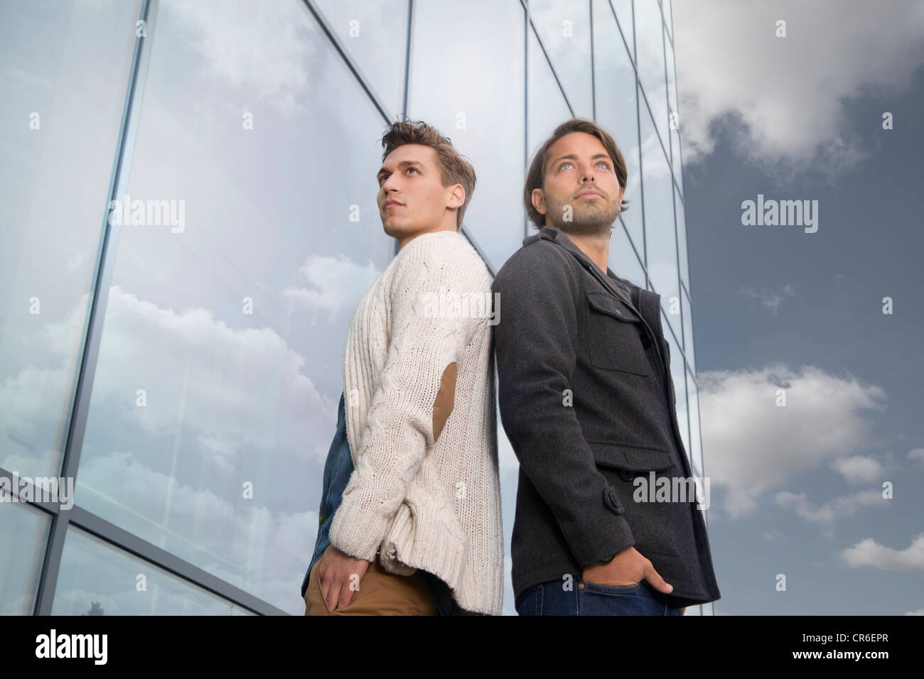 Front back view men hi-res stock photography and images - Alamy