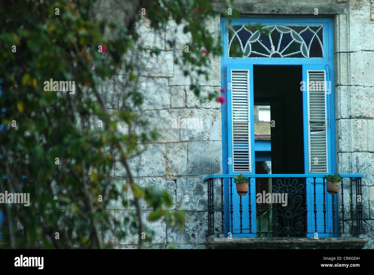 Cuban Balcony, Havana, Cuba Stock Photo - Alamy