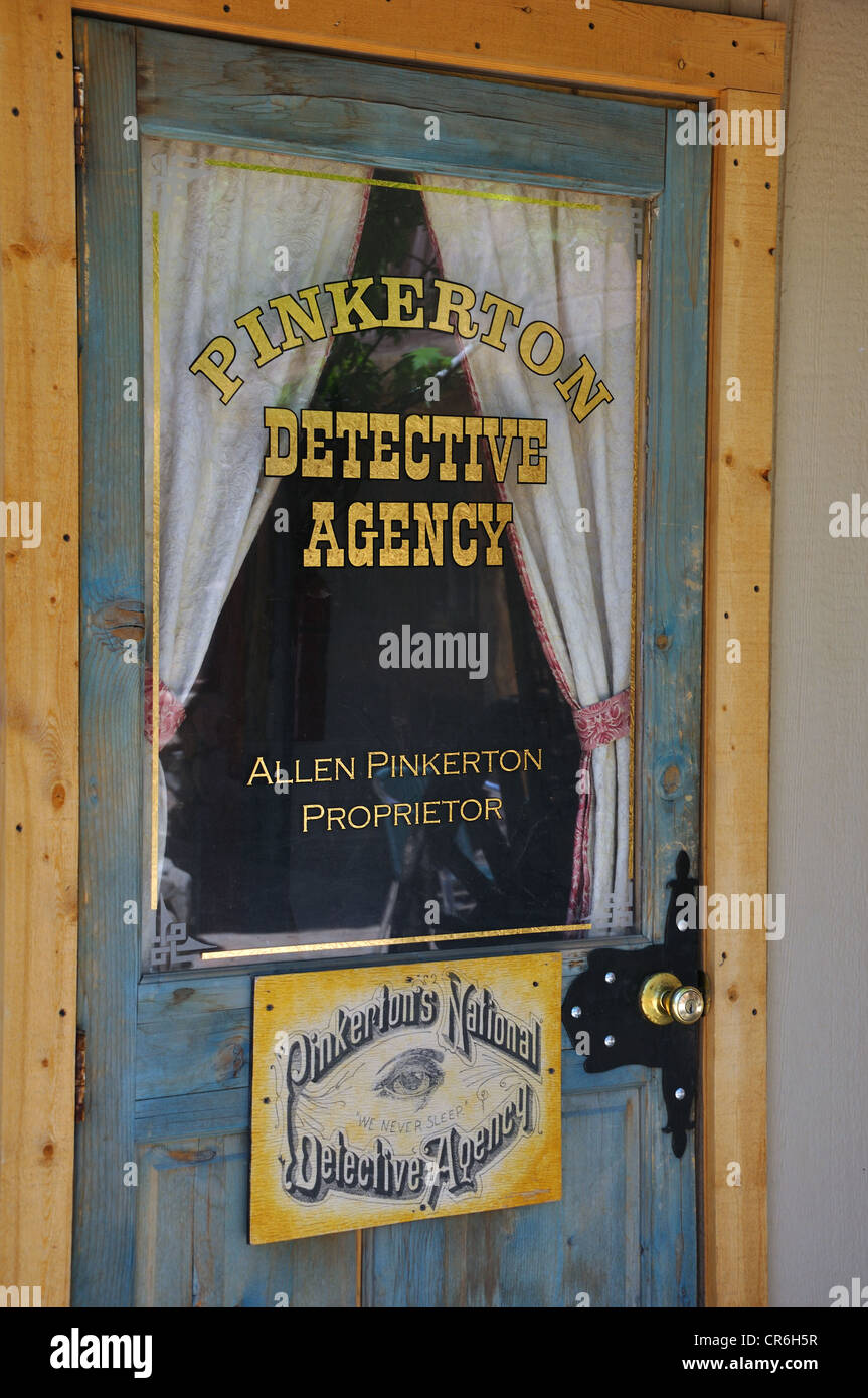 Pinkerton detective agency hi-res stock photography and images - Alamy