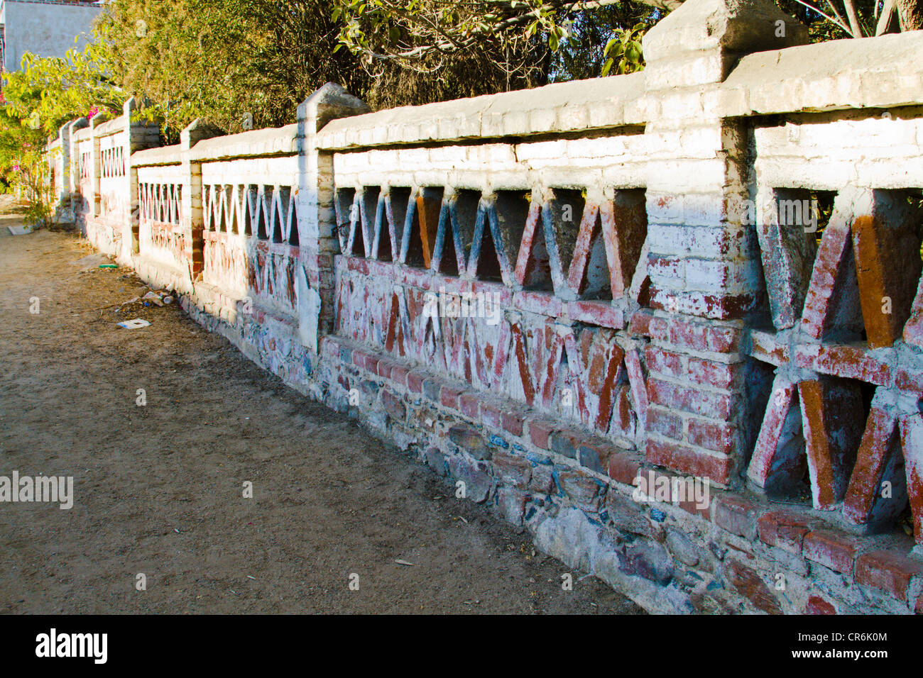 Brick wall in "Todos Santos" Baja Mexico Stock Photo - Alamy