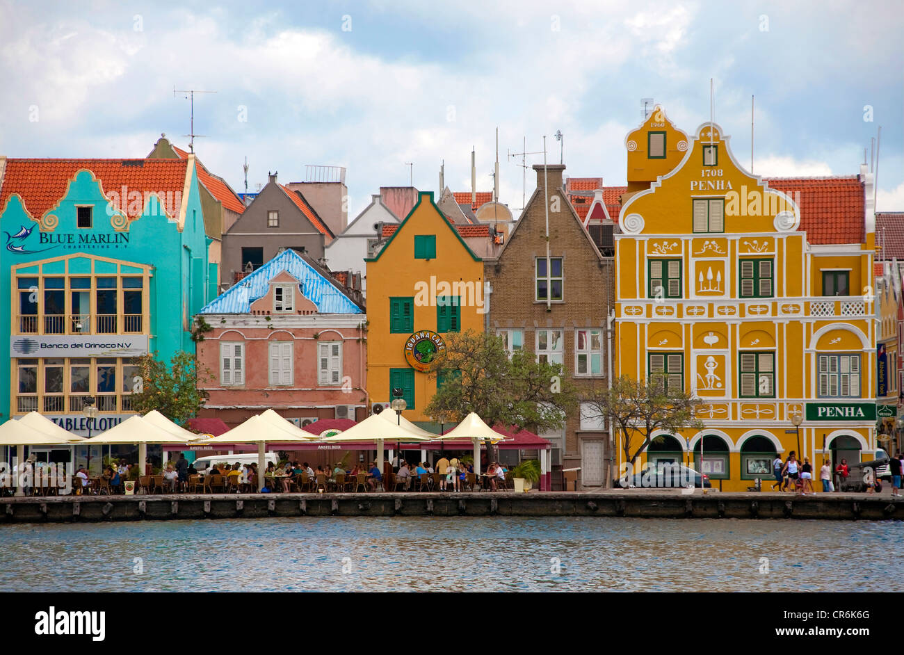 Colourful Buildings In Curacao Willemstad High Resolution Stock ...