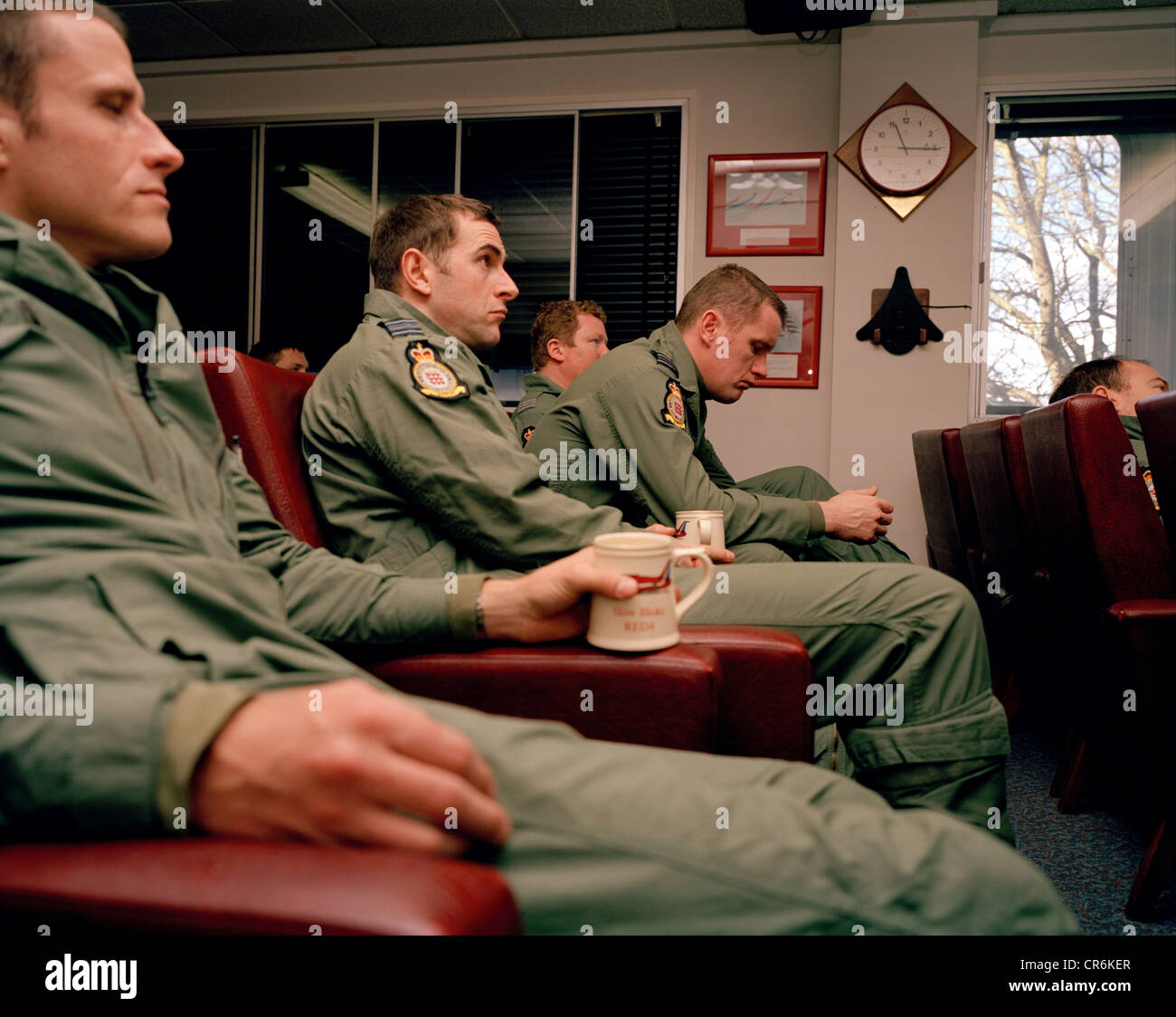 Pilots of the Red Arrows, Britain's RAF aerobatic team endure a post ...