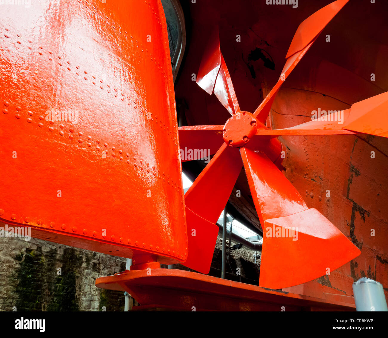 Screw propeller on the SS Great Britain built by Isambard Kingdom ...