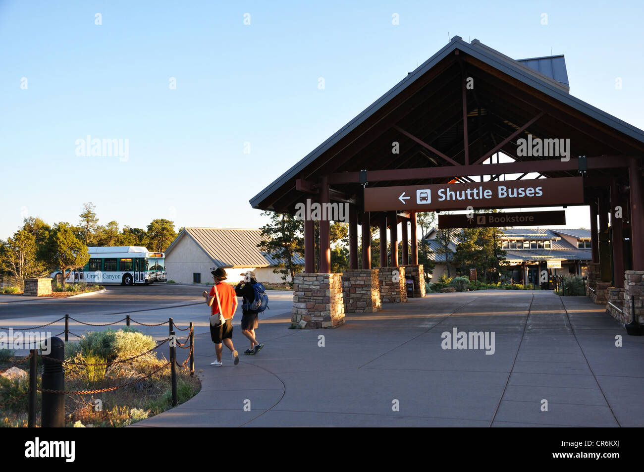 Bus stop, Grand Canyon National Park, Arizona, USA Stock Photo - Alamy