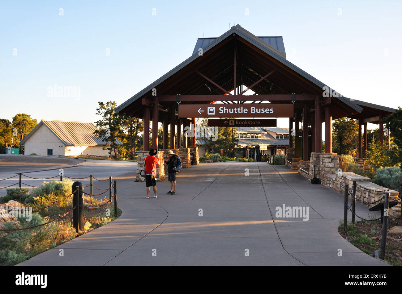 Bus stop, Grand Canyon National Park, Arizona, USA Stock Photo - Alamy