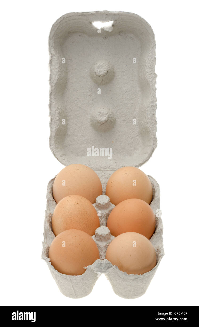 Box of eggs Cut Out Stock Images & Pictures - Alamy