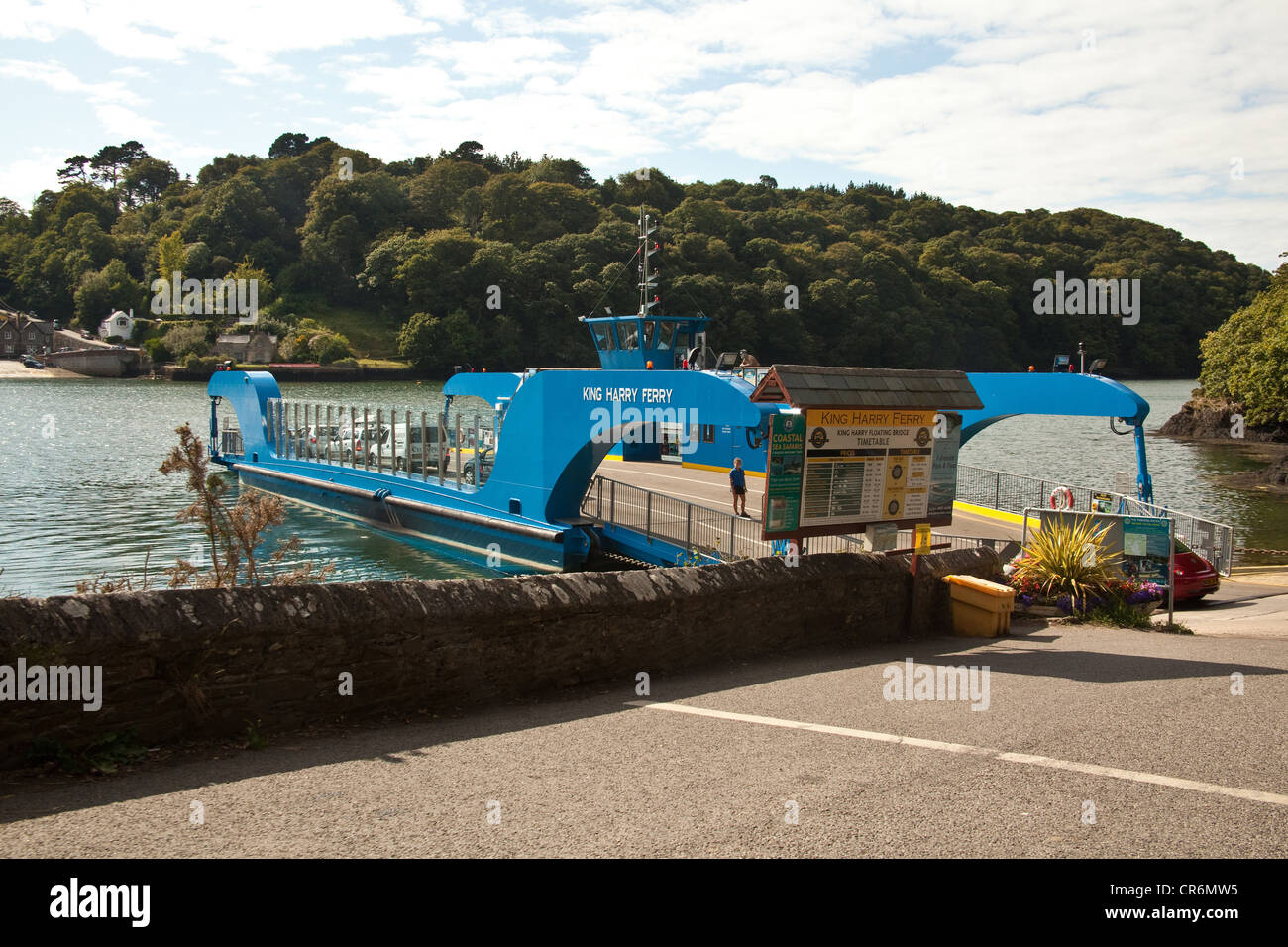 King Harry Chain Ferry Crossing The River Fal High Resolution Stock ...