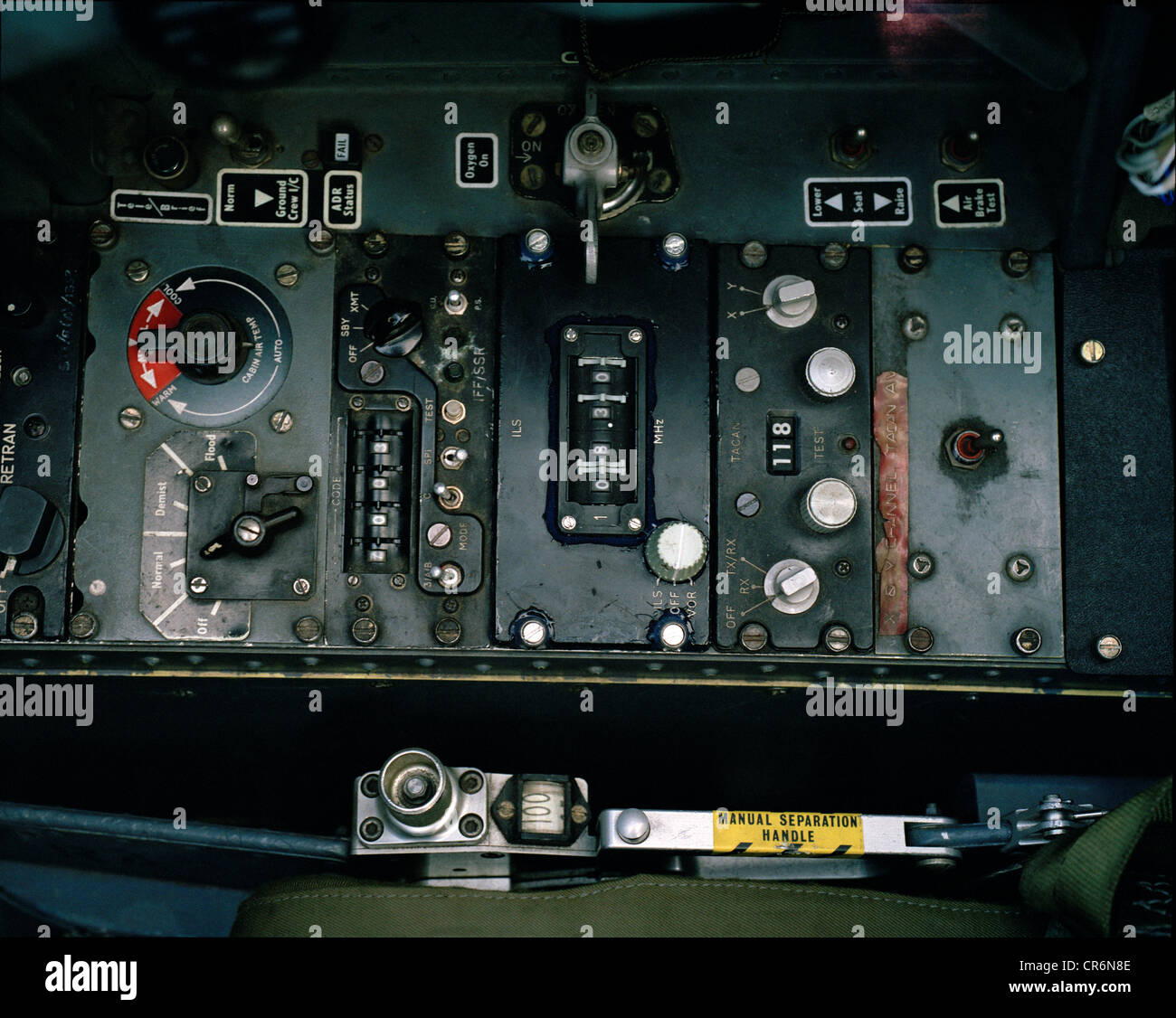 Cockpit controls detail inside a BAE Ststems Hawk T.Mk.1 of the Red ...