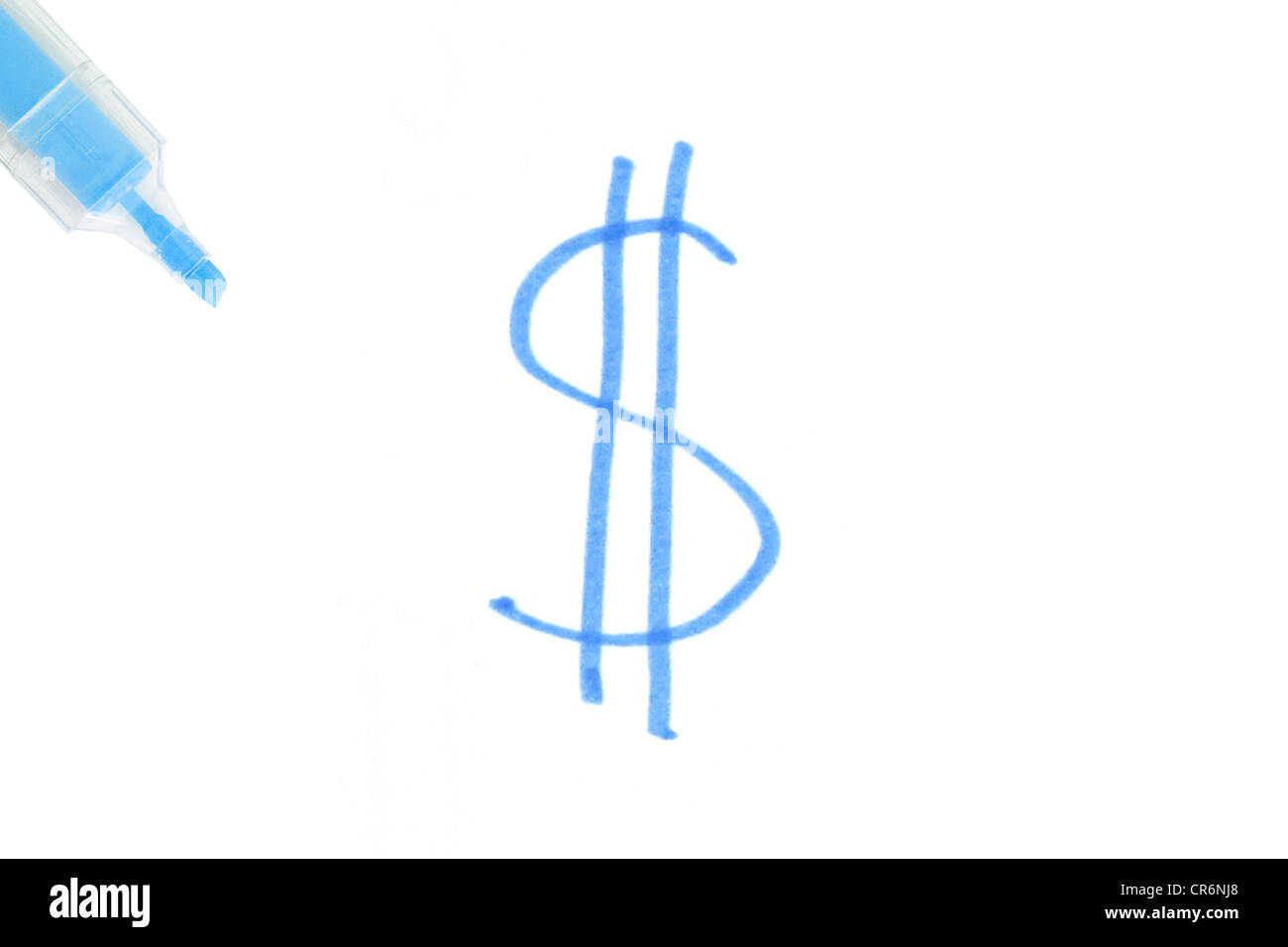 Dollar symbol written hi-res stock photography and images - Alamy