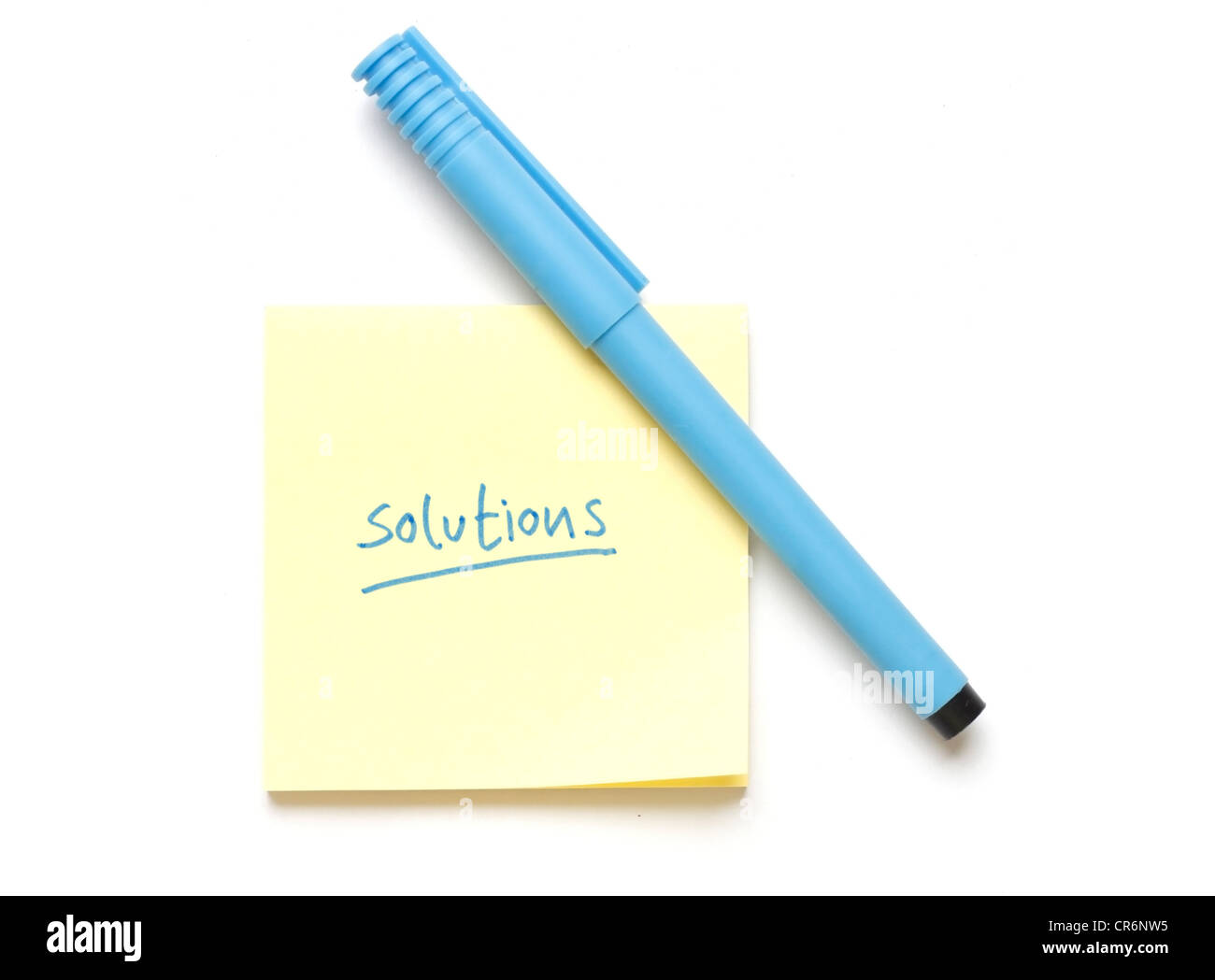 A note isolated on white Stock Photo - Alamy